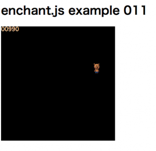 初めてのenchant.js 011イベント(ENTER_FRAME)[JavaScript] – yama-log